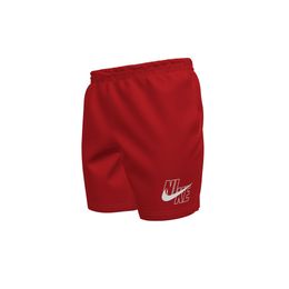 Badeshorts Nike "5" VOLLEY SHORT", Herren, Gr. M, N-Gr, rot (university rot), Web, Obermaterial: 100% Polyester, Badehosen Badeshorts, mit integrierter Mesh-Innenhose, mit seitlichen Taschen