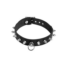 Rimba Leder-Halsband mit Killernieten