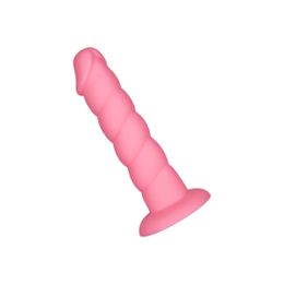 EIS Gerippter Dildo aus Silikon, 20 cm