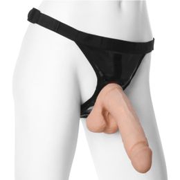 Doc Johnson Vac-U-Lock - Ultraskyn Cock With Ultra Harness - 8 Inch, 21 cm