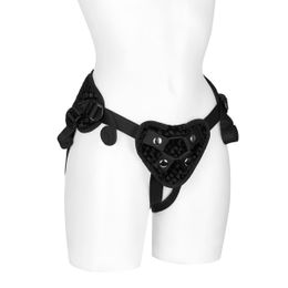 Diamond Velvet Strap-On Corset
