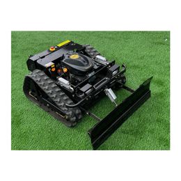 Ferngesteuerter Motor-Rasenm&auml;her CW-500 Schwarz B&ouml;schungsm&auml;her mit Schneepflug