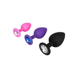 EIS Konische Anal plugs aus Silikon, 3 Gr&ouml;&szlig;en
