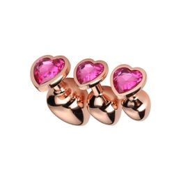 dreamtoys Rose Gold Plug Set, 3 Teile
