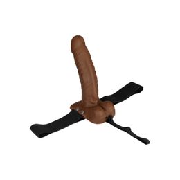 Fetish Fantasy Hollow Strap-On with Balls, 21 cm