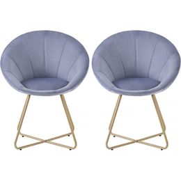 STUHL 2er Set rosalie Grau