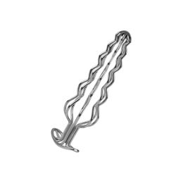 EIS Gewellter Analplug aus Metall, 16,3 cm