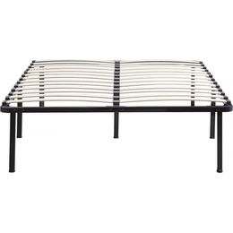 LATTENROST cadre &agrave; lattes + pieds pour matelas 140 x 190 cm - 26 lattes