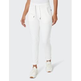 Sweathose Venice Beach "JOGGNINGHOSE SHERLY", Damen, Gr. L (42), N-Gr, cloud wei&szlig;, Obermaterial: 93% Baumwolle, 7% Elasthan, Hosen Sweathose