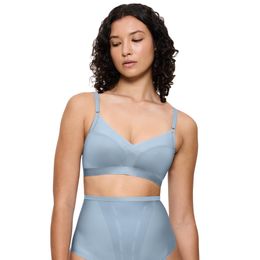 B&uuml;gelloser BH Triumph "Shape Smart", Damen, Gr. 1, N-Gr, chambray, Microtouch, Obermaterial: 69% Polyamid, 31% Elasthan, unifarben, BHs, gl&auml;ttend, vorgeformte Cups, weich und leicht formend