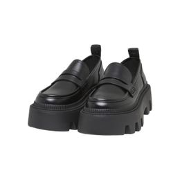 Trainingsschuh Buffalo "Buffalo flora loafer", Damen, Gr. 39, schwarz, unifarben, Schuhe