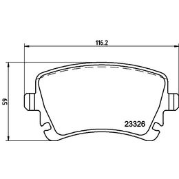 Hella Bremsbelagsatz, Scheibenbremse 8db355011531 f&uuml;r VW SEAT