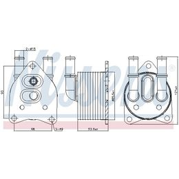 NISSENS &Ouml;lk&uuml;hler, Automatikgetriebe 91123 f&uuml;r Vaughall DS