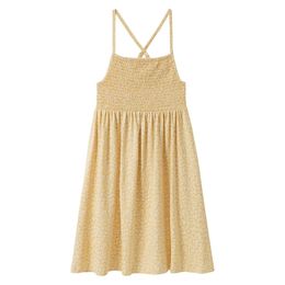 Yigga M&auml;dchen Kleid mit Bl&uuml;mchen-Allover