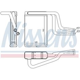 NISSENS W&auml;rmetauscher, Innenraumheizung 71744 f&uuml;r Ford