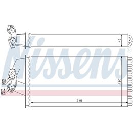 NISSENS W&auml;rmetauscher, Innenraumheizung 72036 f&uuml;r Mercedes