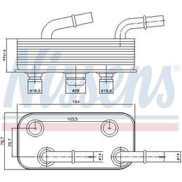 NISSENS &Ouml;lk&uuml;hler, Automatikgetriebe 90657 f&uuml;r BMW ALPINA