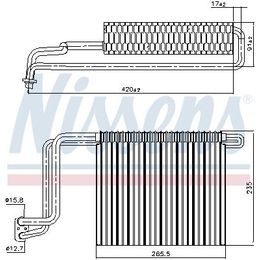 NISSENS Verdampfer, Klimaanlage 92248 f&uuml;r Mercedes