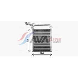 AVA QUALITY COOLING W&auml;rmetauscher, Innenraumheizung to6770 f&uuml;r LEXUS