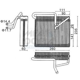MEAT & DORIA MEAT & DORIA Verdampfer, Klimaanlage 997028 f&uuml;r Vaughall Opel