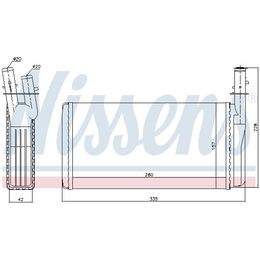 NISSENS W&auml;rmetauscher, Innenraumheizung 70016 f&uuml;r LANCIA