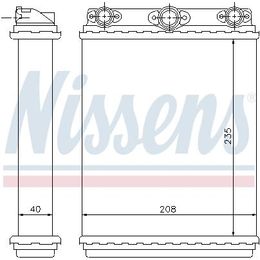 NISSENS W&auml;rmetauscher, Innenraumheizung 72016 f&uuml;r Mercedes