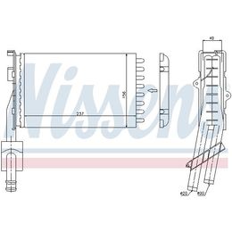 NISSENS W&auml;rmetauscher, Innenraumheizung 73352 f&uuml;r RENAULT