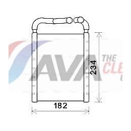 AVA QUALITY COOLING W&auml;rmetauscher, Innenraumheizung hy6356 f&uuml;r HYUNDAI