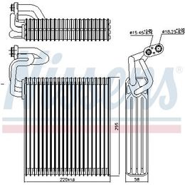 NISSENS Verdampfer, Klimaanlage 92214 f&uuml;r ACURA