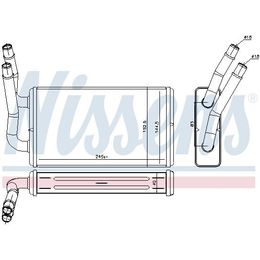 NISSENS W&auml;rmetauscher, Innenraumheizung 71778 f&uuml;r Ford