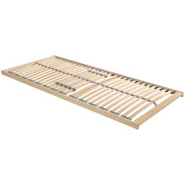 Paidi Lattenrost, Holz, Buche, Schichtholz, 3-Zonen, 90x200 cm, Blauer Engel, Goldenes M, Federholzleisten verleimt, bewegliche Leistenlagerung, Mittelgurt, Schlafzimmer, Lattenroste