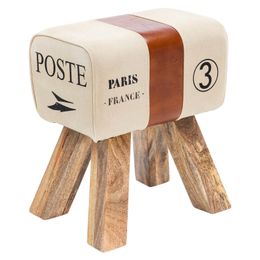 Hocker beige/braun