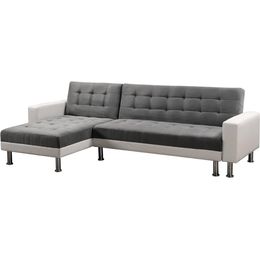 ECKSOFA theo Grau/Wei&szlig;