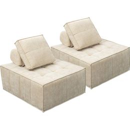 SESSEL velluto beige