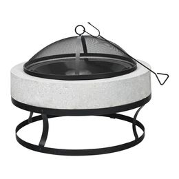 HOLZKOHLENGRILL torro weiss