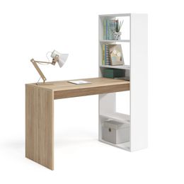 SCHREIBTISCH mit Regal - L120 cm