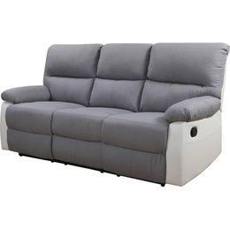 EINZELSOFA lincoln Weiss / Hellgrau