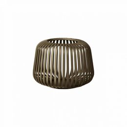 Blomus Laterne Lito, Graubraun, Metall, bauchig, 10 cm, Dekoration, Windlichter & Laternen, Laternen