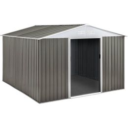 METALL-GARTENHAUS dallas Taupe