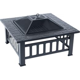 HOLZKOHLENGRILL flam&eacute;o Schwarz