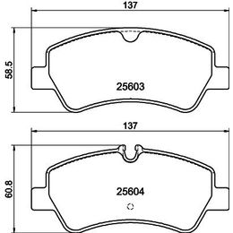 Hella Bremsbelagsatz, Scheibenbremse 8db355020721 f&uuml;r Ford