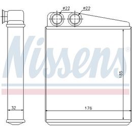 NISSENS W&auml;rmetauscher, Innenraumheizung 70228 f&uuml;r VW