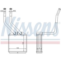 NISSENS W&auml;rmetauscher, Innenraumheizung 71776 f&uuml;r MAZDA