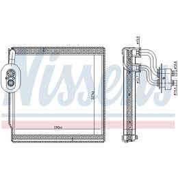 NISSENS Verdampfer, Klimaanlage 92374 f&uuml;r KIA