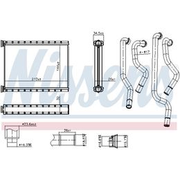 NISSENS W&auml;rmetauscher, Innenraumheizung 707372 f&uuml;r Suzuki