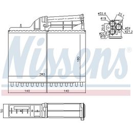 NISSENS W&auml;rmetauscher, Innenraumheizung 70502 f&uuml;r ALPINA