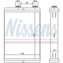 NISSENS W&auml;rmetauscher, Innenraumheizung 71451 f&uuml;r ZASTAVA