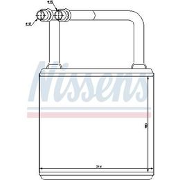 NISSENS W&auml;rmetauscher, Innenraumheizung 72029 f&uuml;r Mercedes