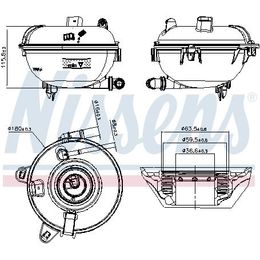 NISSENS Ausgleichsbeh&auml;lter, K&uuml;hlmittel 996502 f&uuml;r Porsche VW