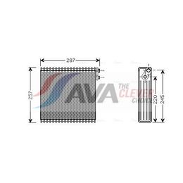 AVA QUALITY COOLING Verdampfer, Klimaanlage tov294 f&uuml;r TOYOTA